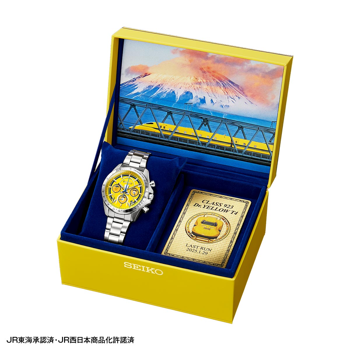 【国産時計“セイコー”×923形ドクターイエローT4引退記念コラボウオッチ】文字盤に歴代ドクターイエローをデザインしたクロノグラフモデル - Watch LIFE NEWS｜ウオッチライフを ...